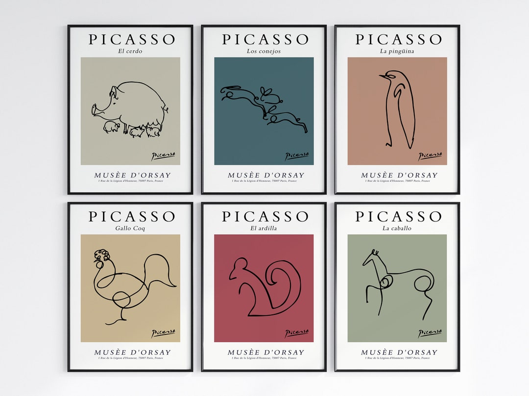 Picasso Artwork, Picasso Animals, Modern Wall Art, Artistic Prints ...