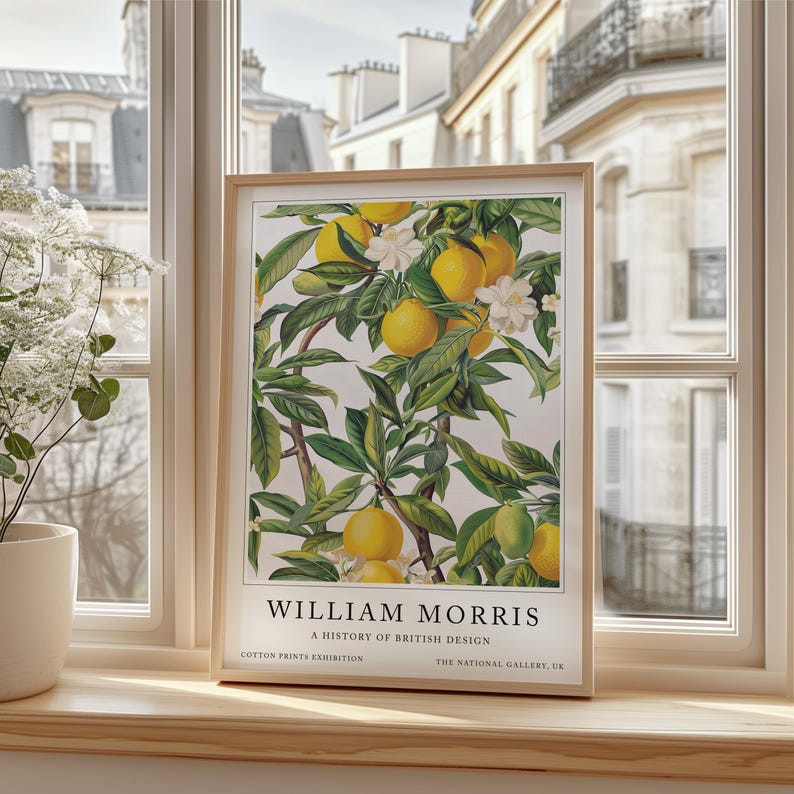William Morris Print, William Morris Art, Vintage Print, Exhibition ...