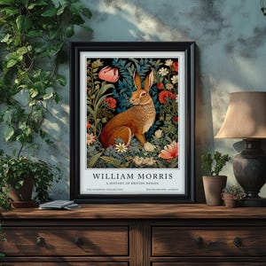 William Morris Hare, William Morris Rabbit Print, Art Nouveau Print ...