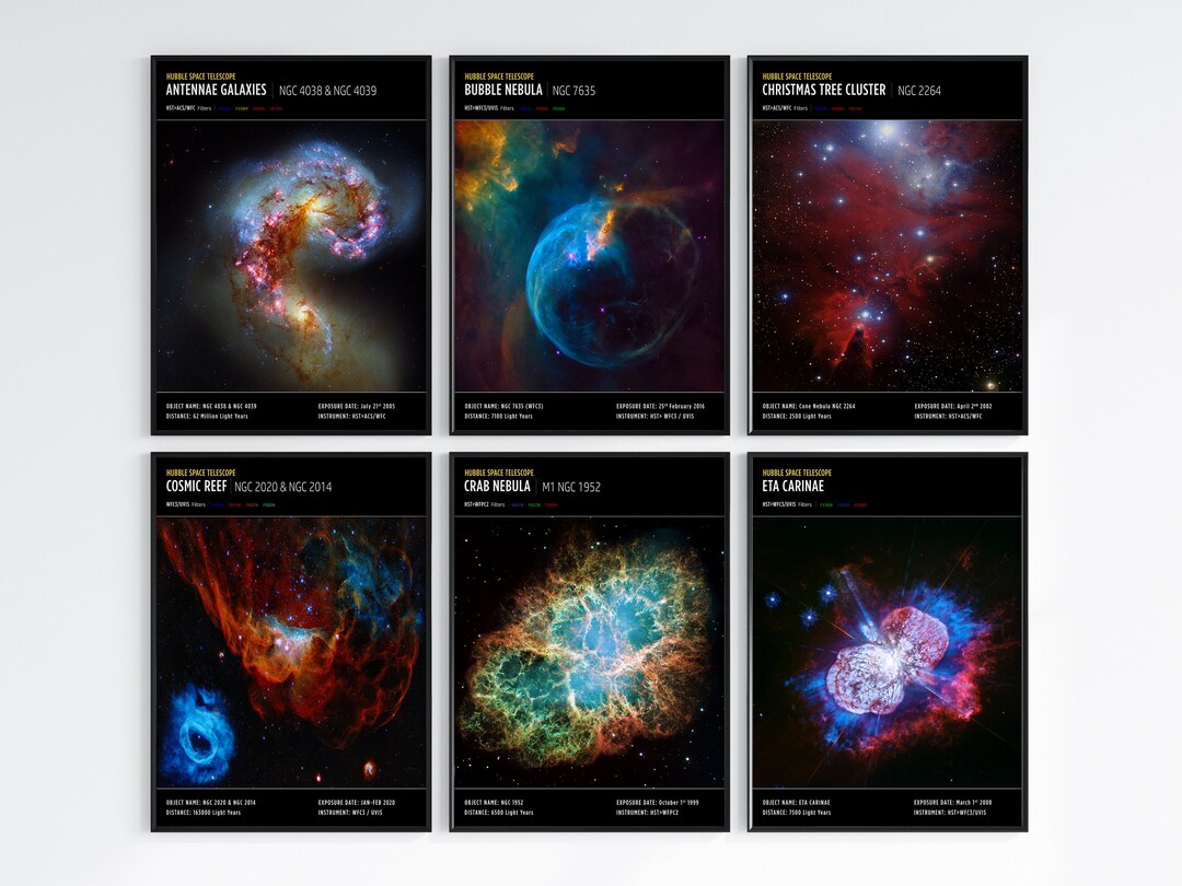 Hubble Space Telescope Poster Prints, Wall Decor, Space Print, Solar ...