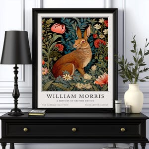 William Morris Hare, William Morris Rabbit Print, Art Nouveau Print ...