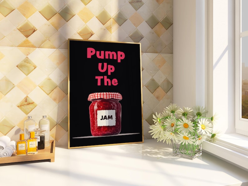 Music Lyric Print, Funny Food Artwork, Kitchen Print, Typography ...