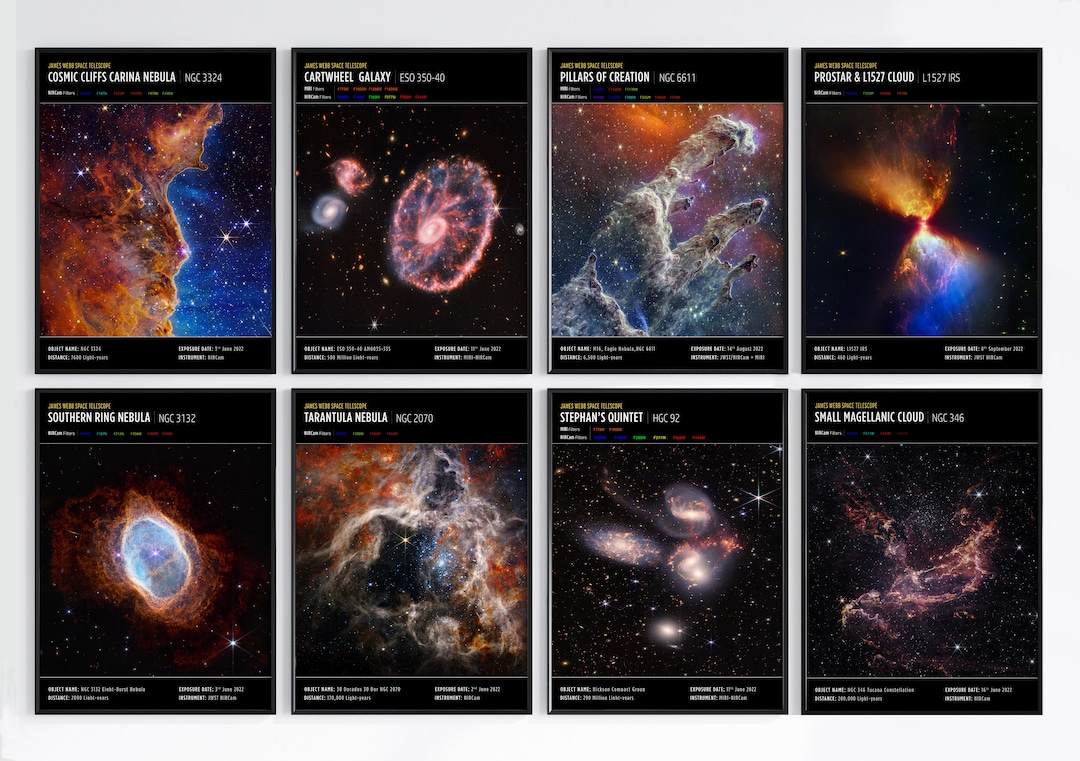 James Webb Space Telescope Posters Astronomy Posters NASA - Etsy