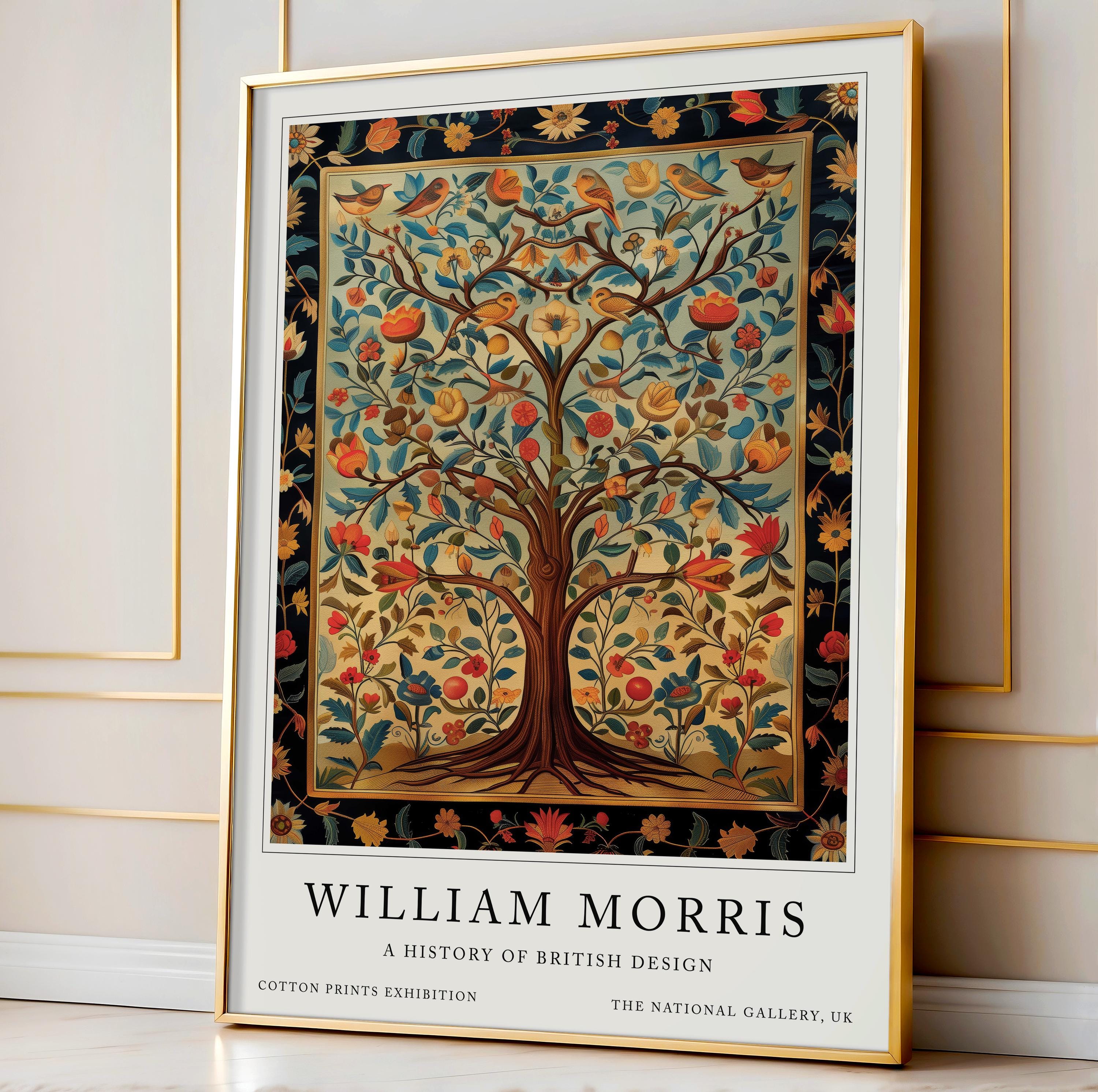 Tree of Life Print, Tree Art Print, Botanical Print, William Morris ...
