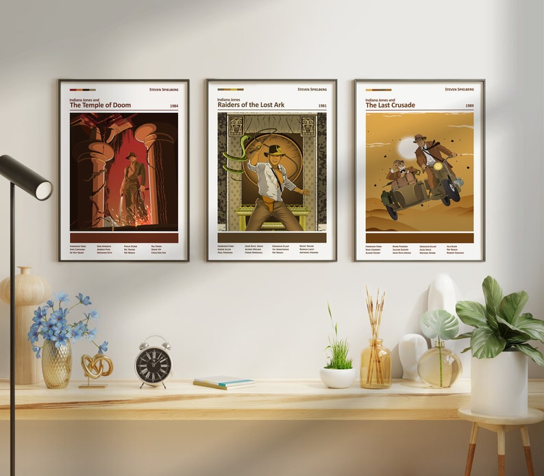 Indiana Jones Movie Posters, Indiana Jones Trilogy, Movie Poster, Wall ...
