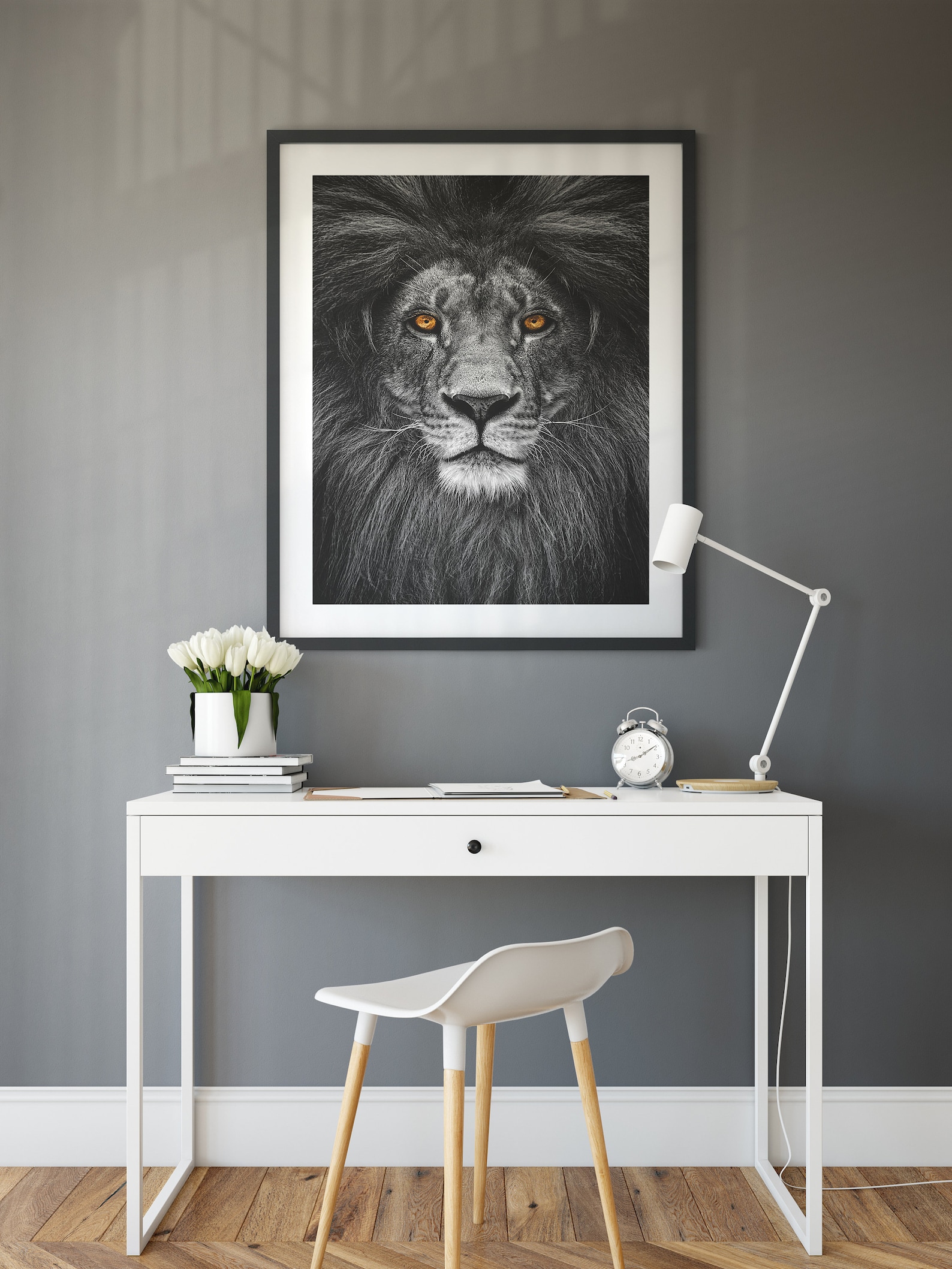 Lion Poster Set, Lion and Lioness Poster, Lion Head, Poster of Lion ...