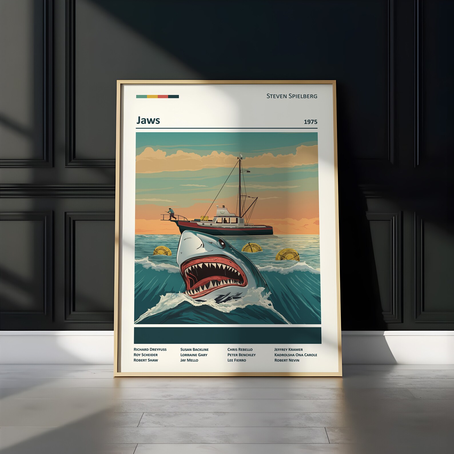 Jaws Movie Poster, Jaws Movie Print, Vintage Movie Poster, Horror Movie ...