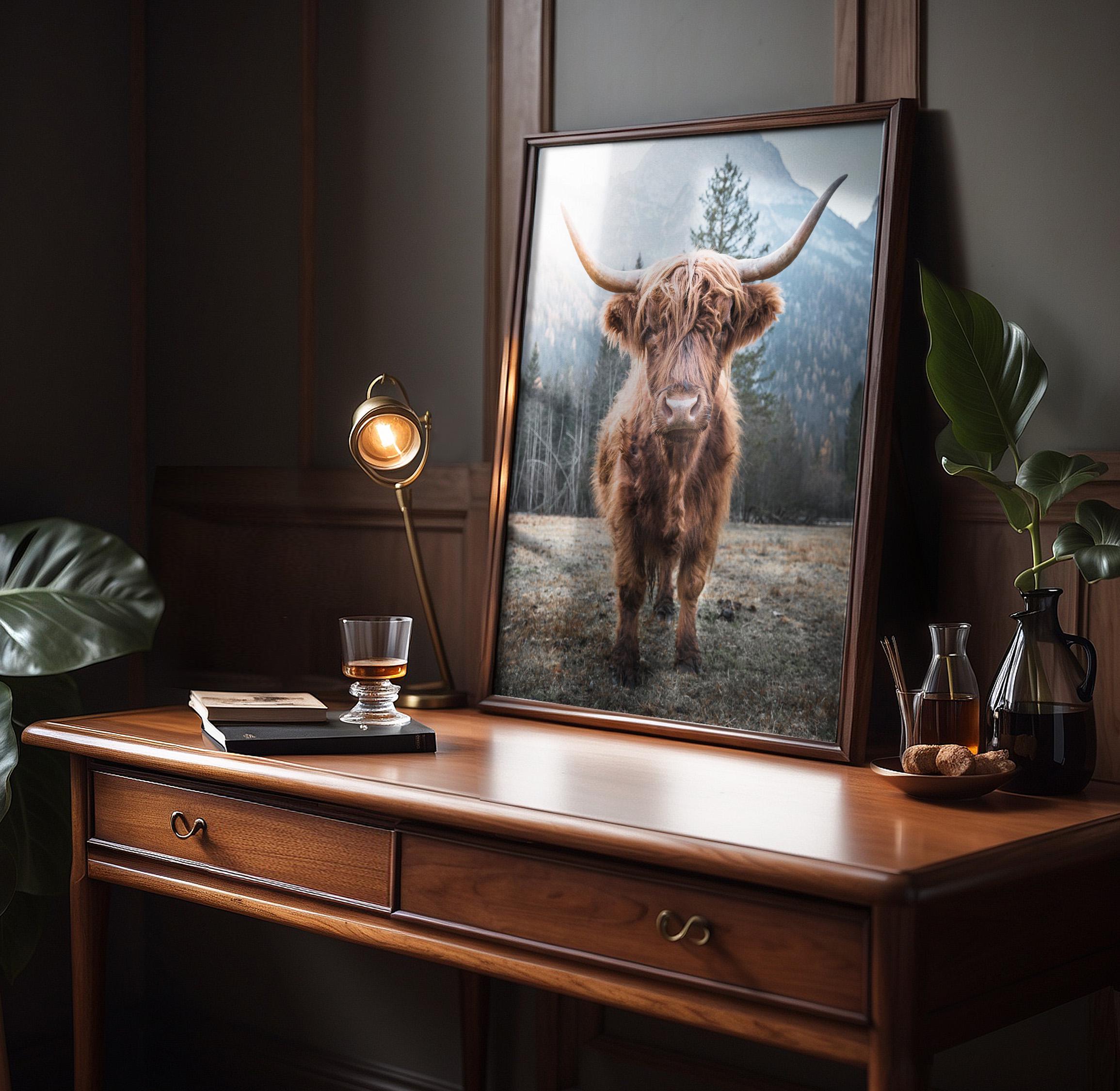 Highland Cow Print, Cozy Home Decor, Animal Photography, Cow Wall Art ...
