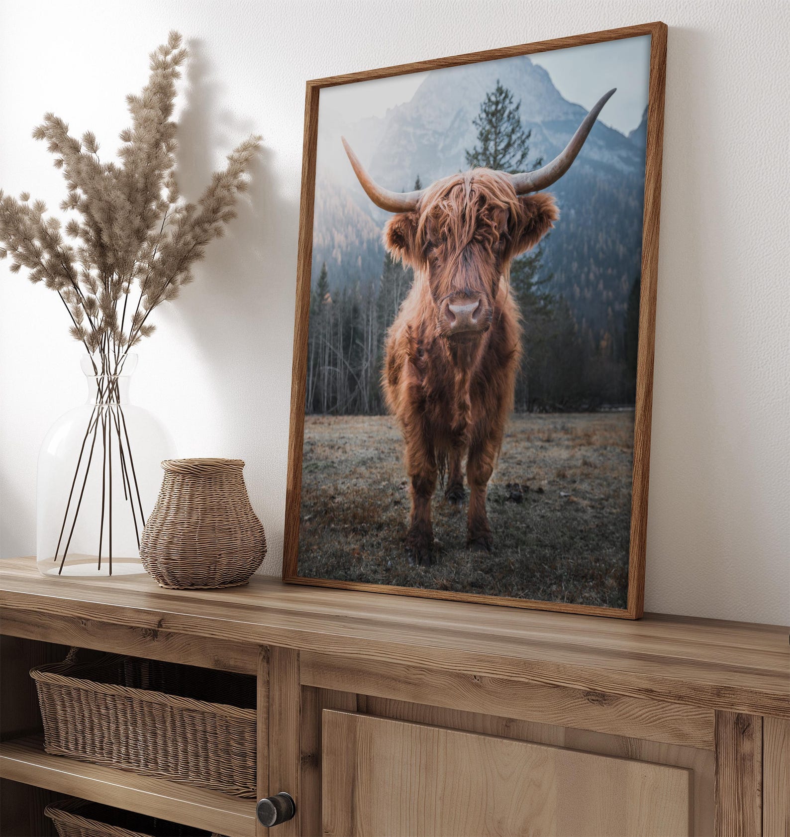 Highland Cow Print, Cozy Home Decor, Animal Photography, Cow Wall Art ...