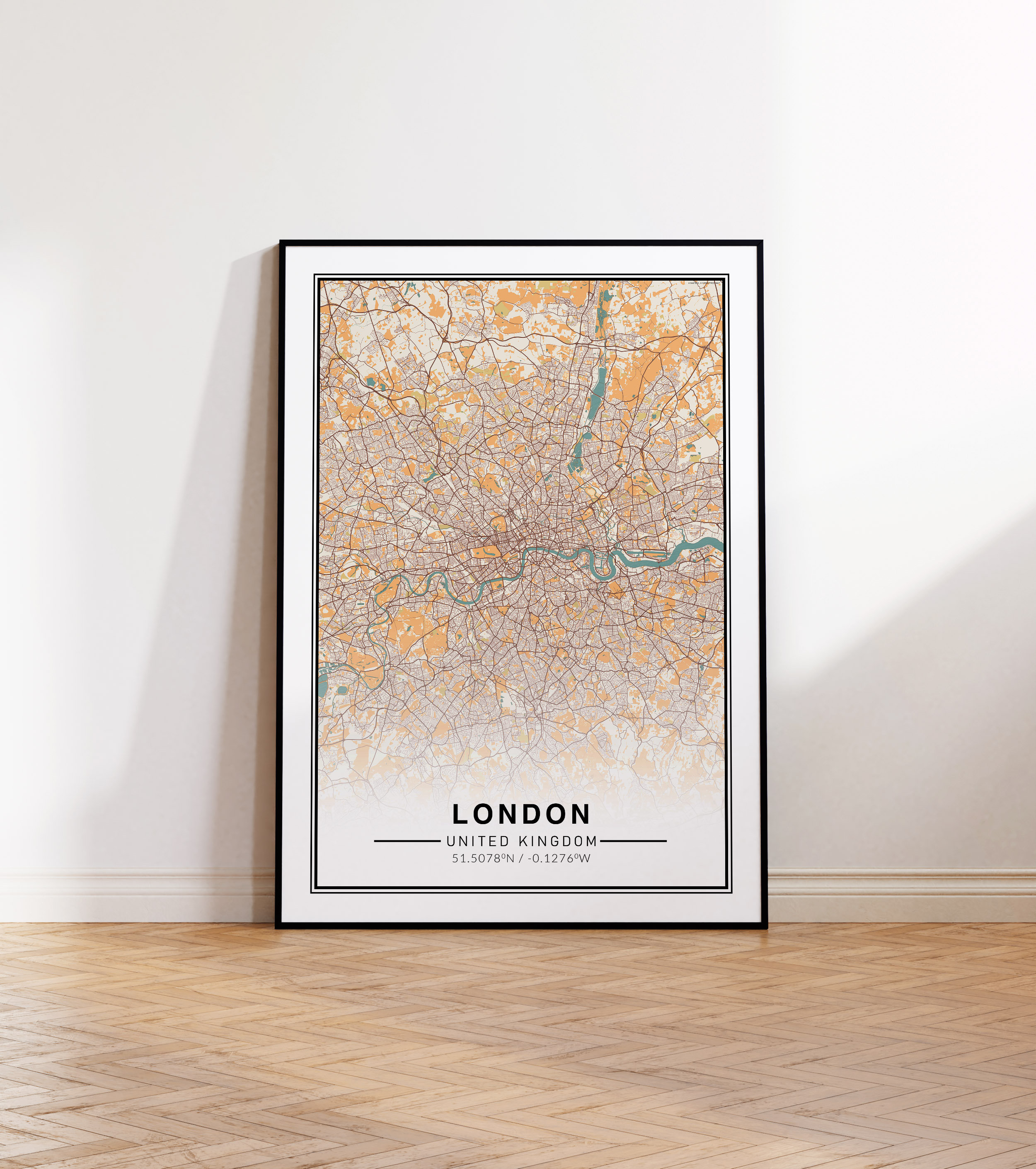 London Map Prints London Map Posters London Travel Map Map - Etsy UK