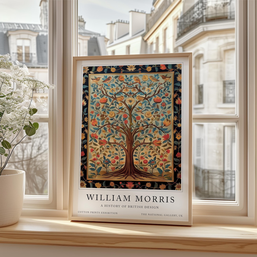 Tree of Life Print, Tree Art Print, Botanical Print, William Morris ...