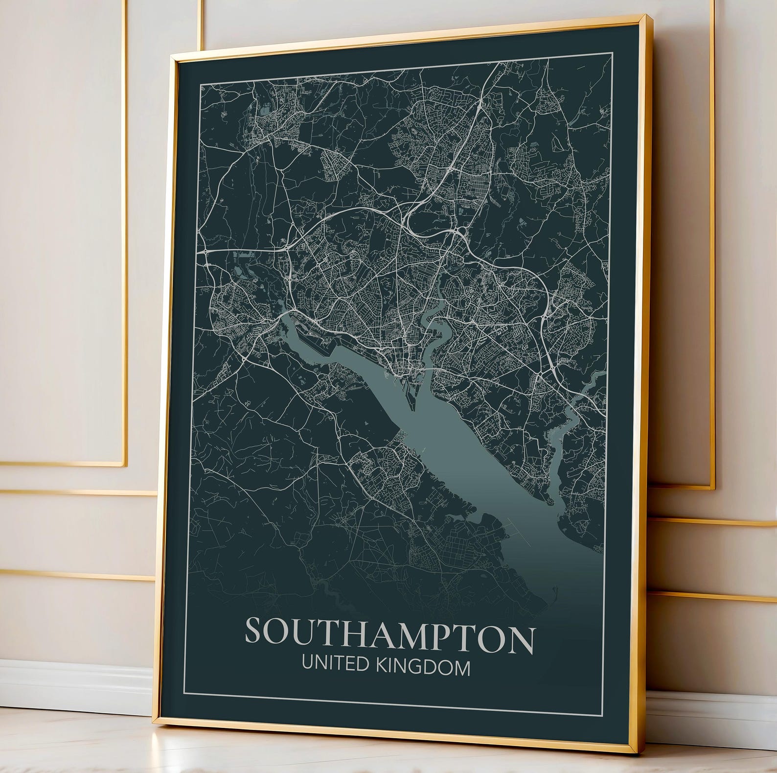 Southampton Map Print, Custom City Map, Housewarming Gift, Travel Lover ...