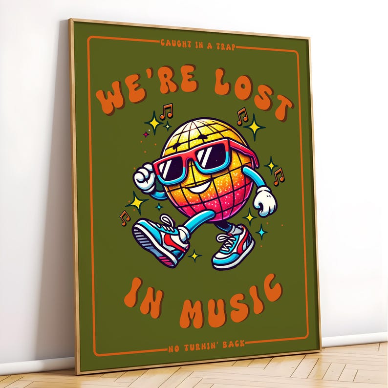 Lost in Music Poster Print Artwork, Music Lyrics Print, Pop Culture ...