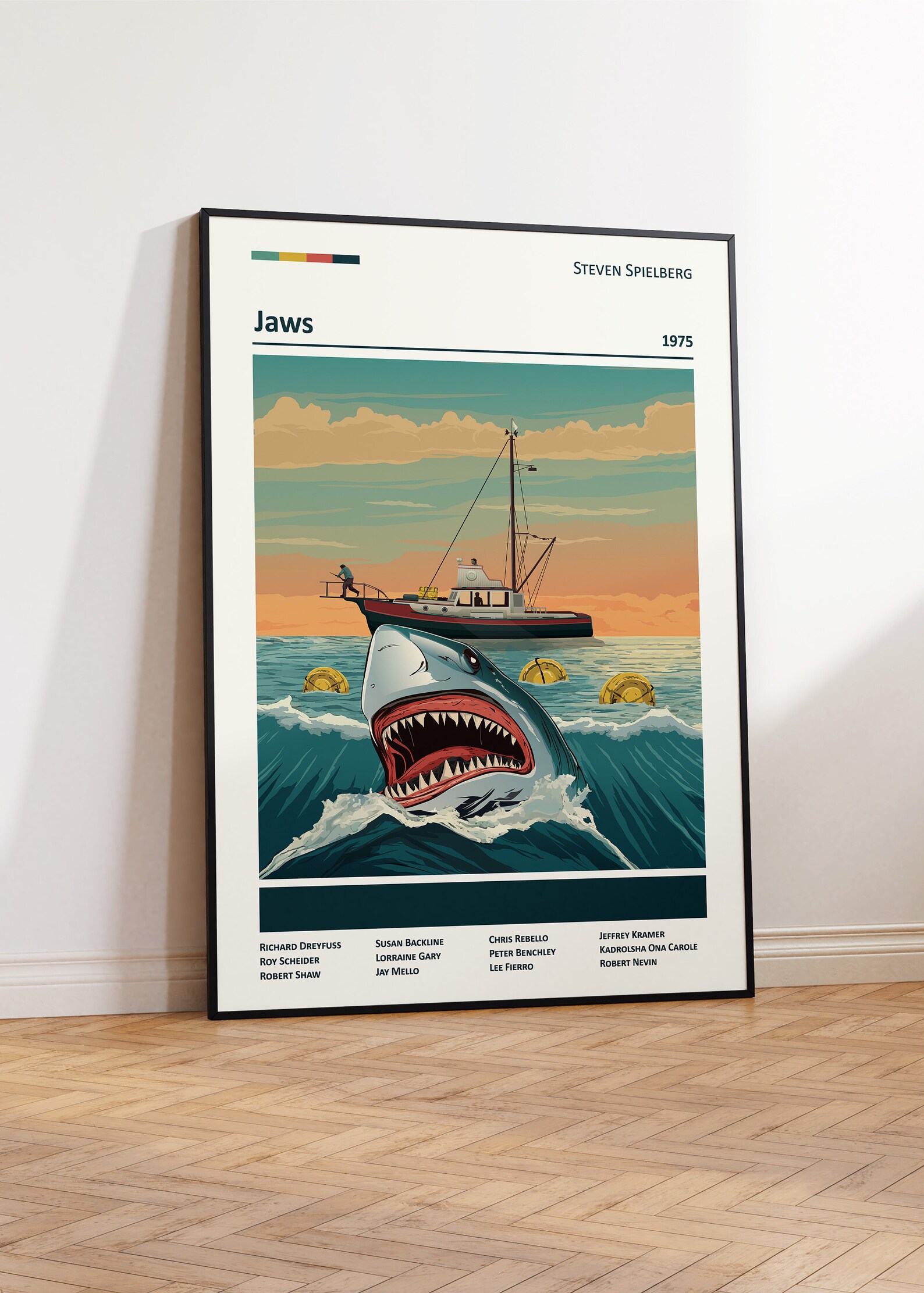 Jaws Movie Poster, Jaws Movie Print, Vintage Movie Poster, Horror Movie ...