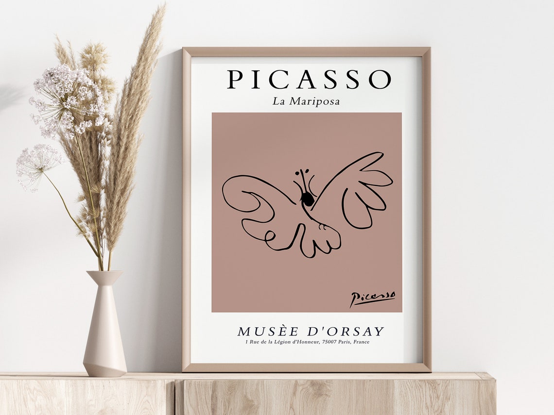 Picasso Line Art Picasso Print Line Drawing Home Decor - Etsy