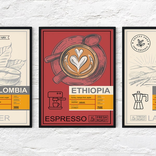 Coffee Art Print - Etsy