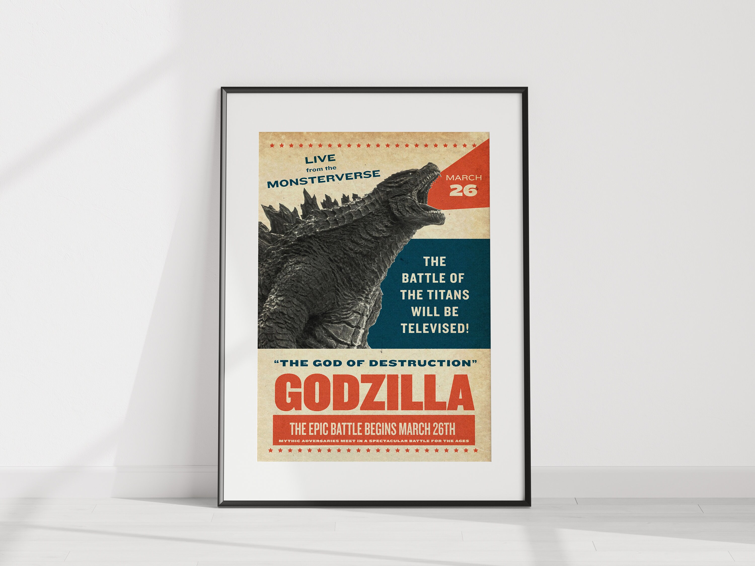 Monsterverse Posters Kong Godzilla Mothra Ghidorah Skull - Etsy