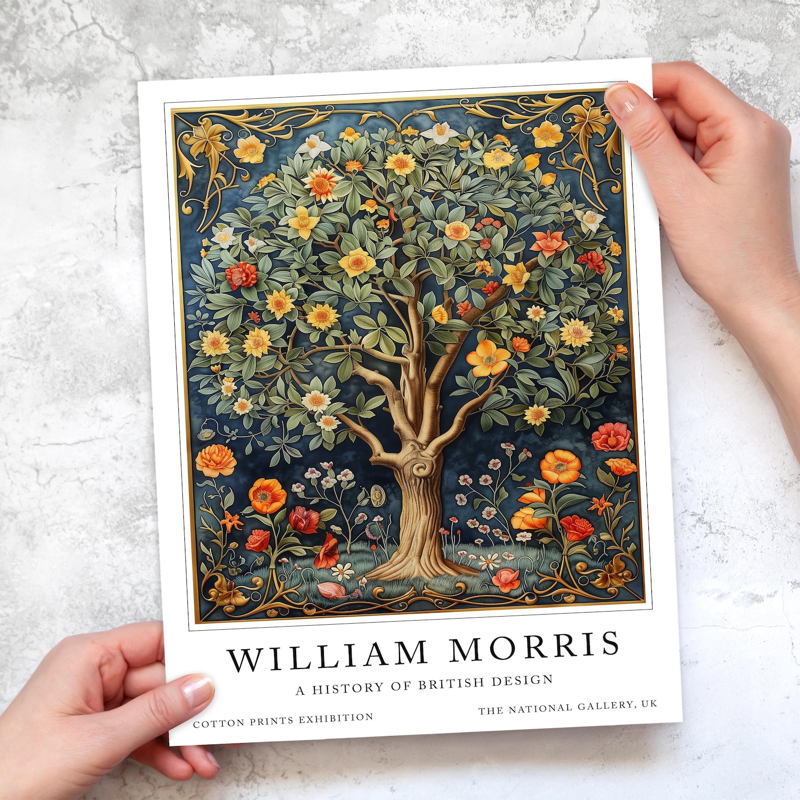 William Morris Botanical Print, Vintage Tree Print, Tree of Life ...