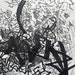 Black, White and Graphite Original Abstract Drawing 5.5"x8.5" - Etsy