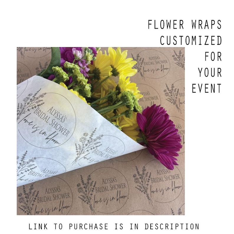 Kraft Paper Banner for a Flower Bar - Etsy