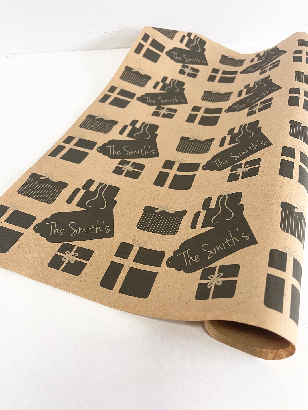 Modern and Bold Gift Boxes, Custom Wrapping Paper With Your Name ...