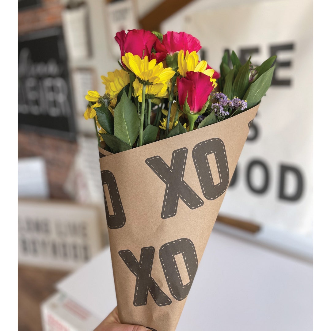 XOXO | Fresh Flower Bouquet Wraps - Etsy