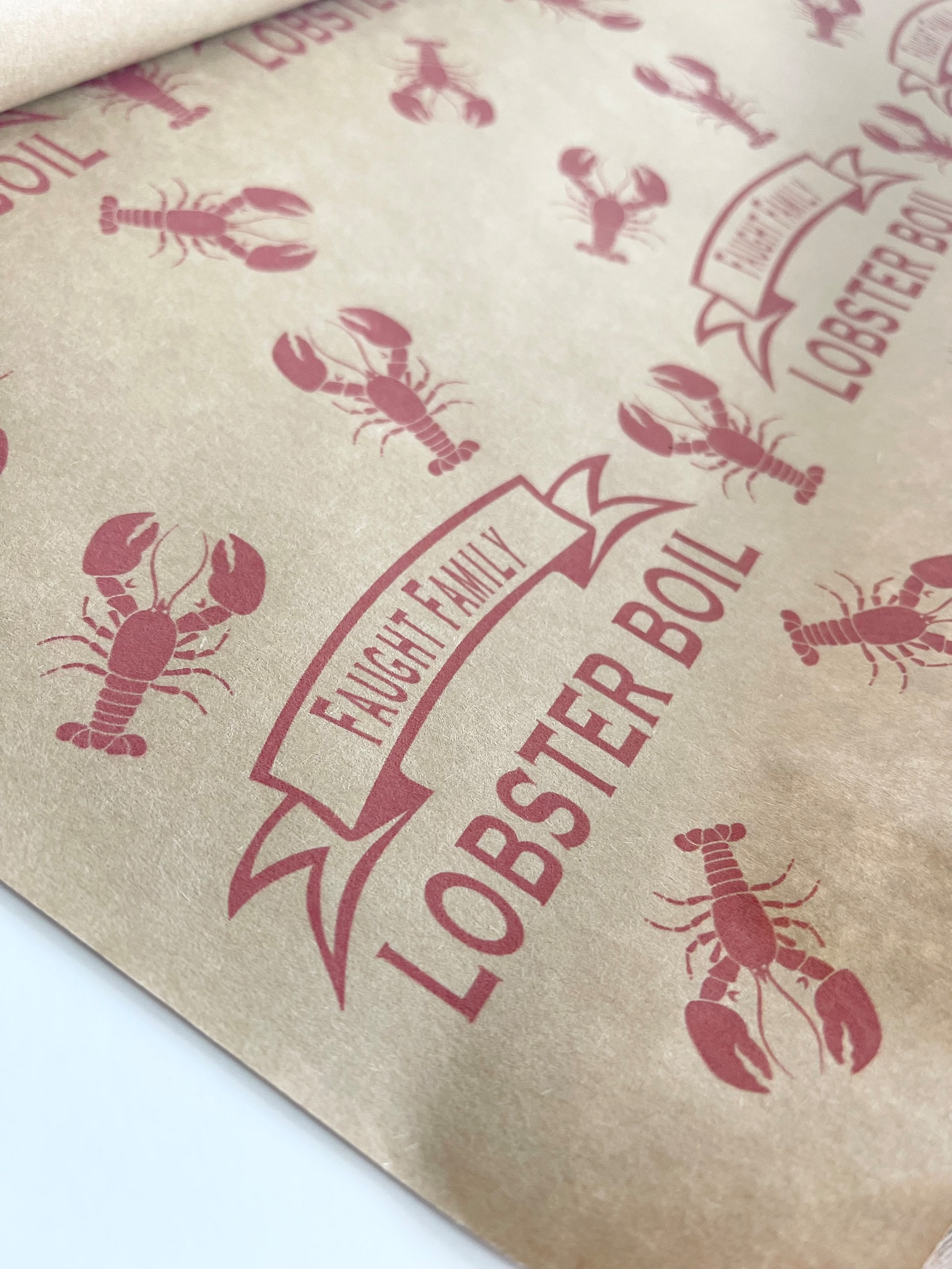 Lobster Boil Table Runner, Personalized With Your Name - Etsy