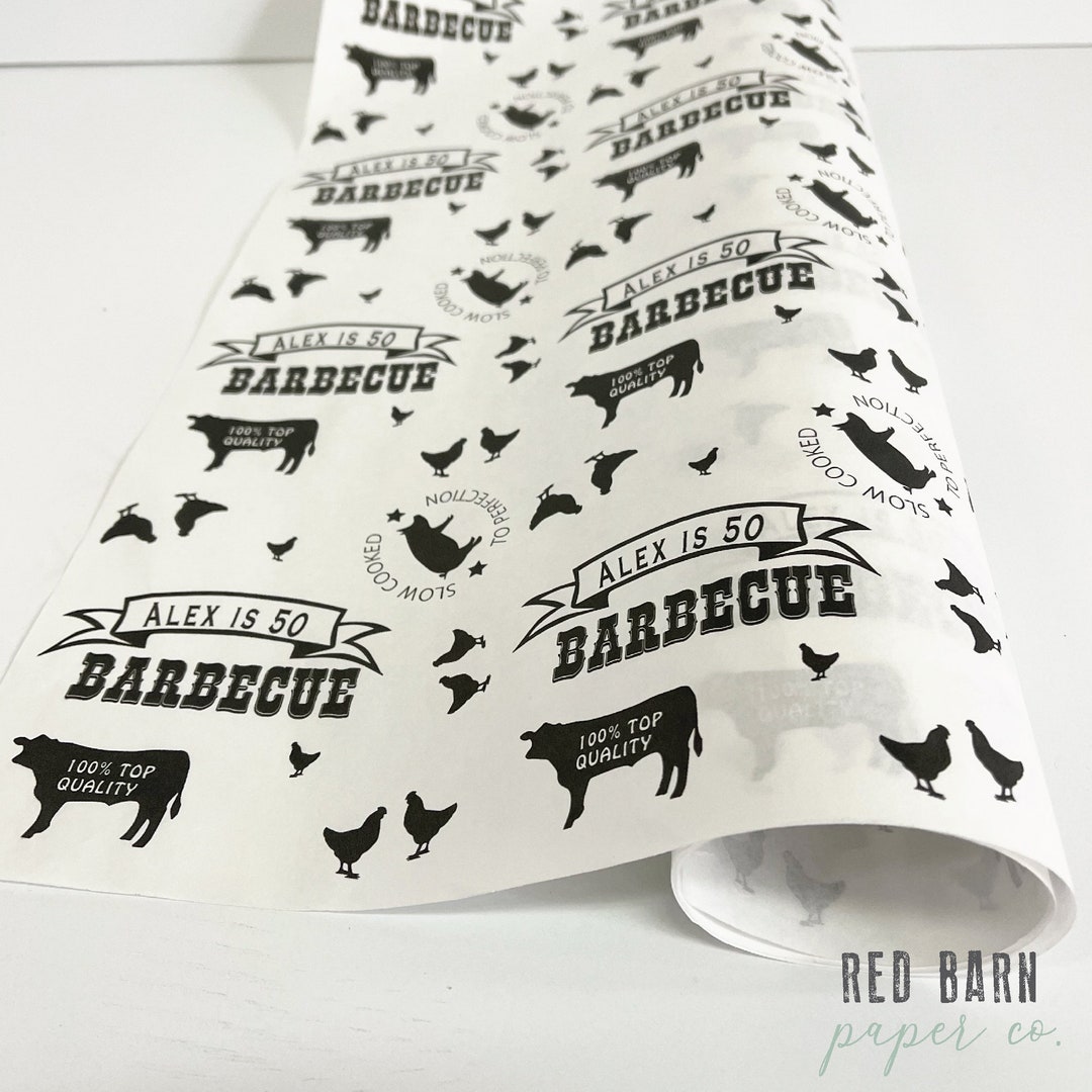 Barbecue Table Runner, Butcher Paper, Family BBQ Table Cover ...