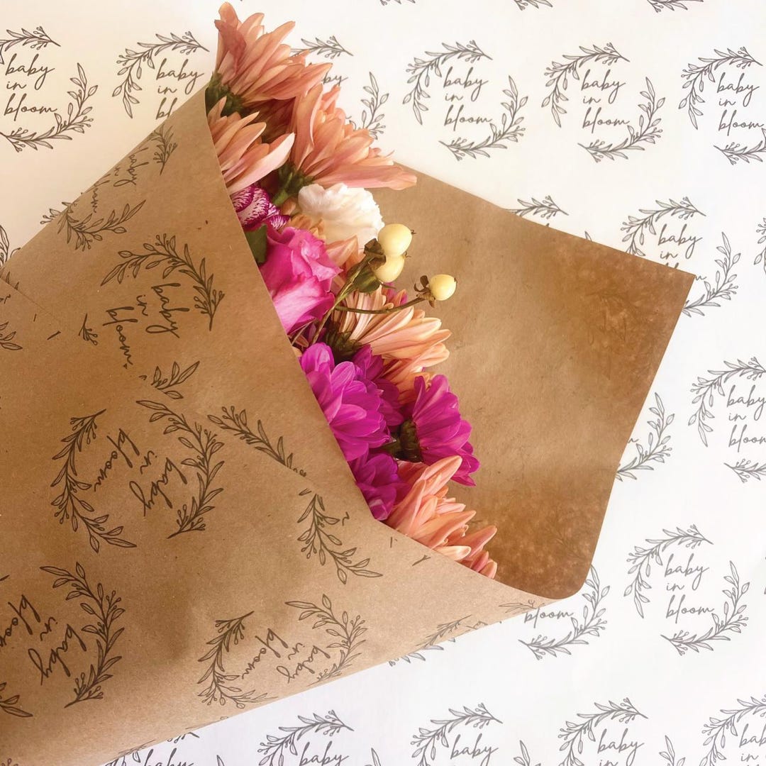 Baby in Bloom Script Flower Bouquet Wraps | Personalized for Your ...