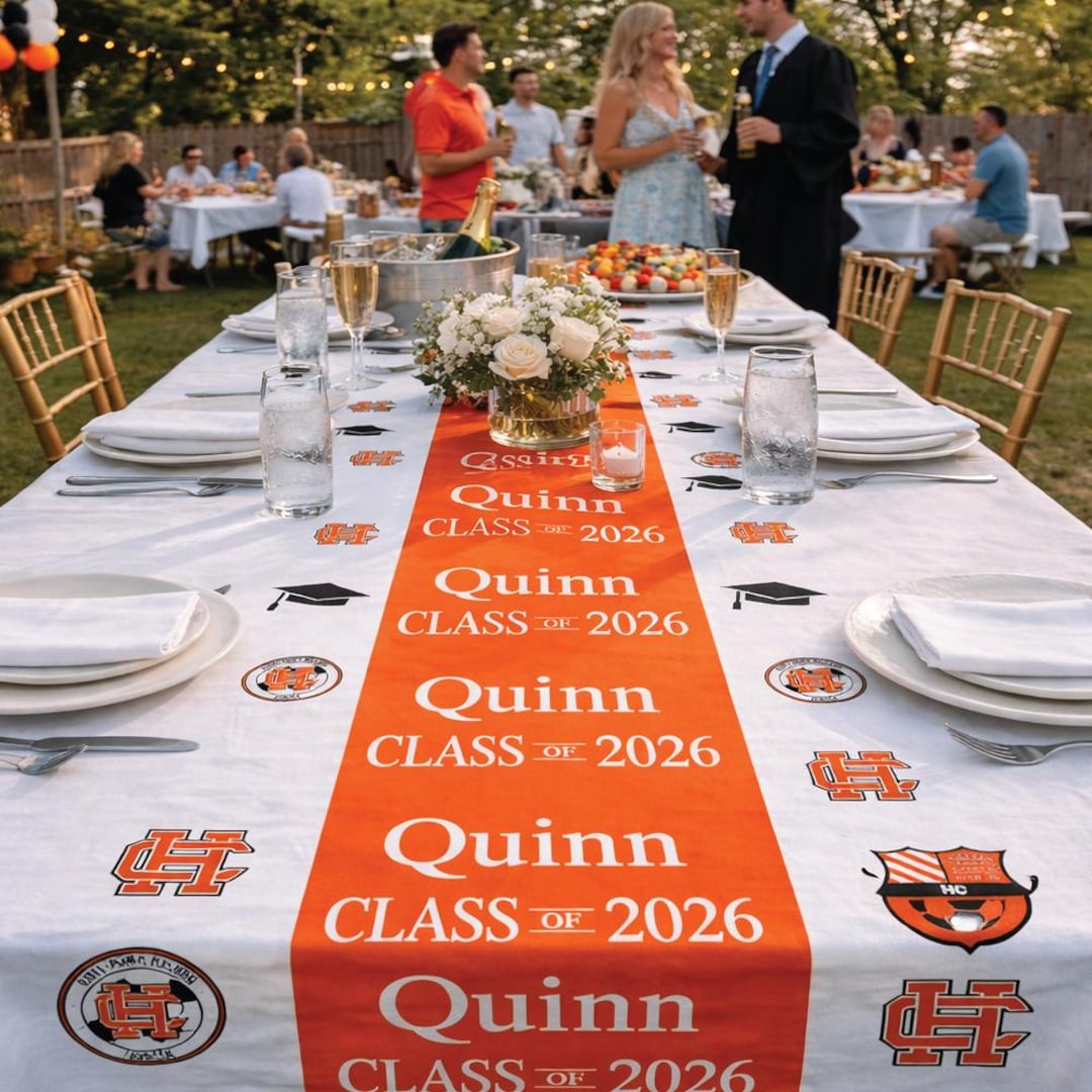 Personalized Graduation Party Paper Table Runner, Personalized With ...