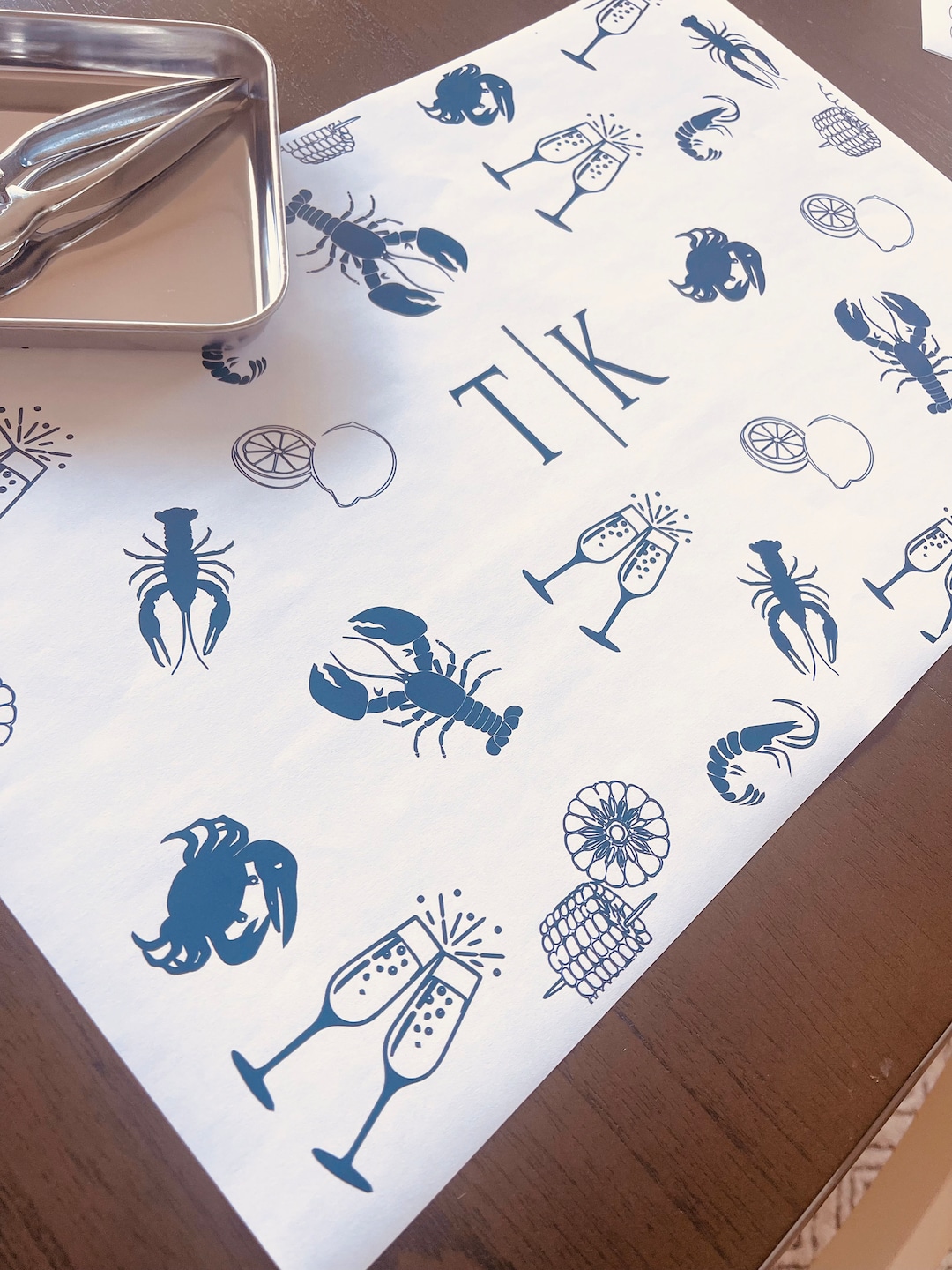 Custom Wedding Food Liners: Personalized Catering Paper Placemat - Etsy