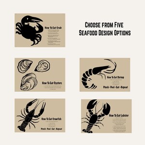 How to Eat Shrimp | Paper Placemats Set of 25 - Etsy