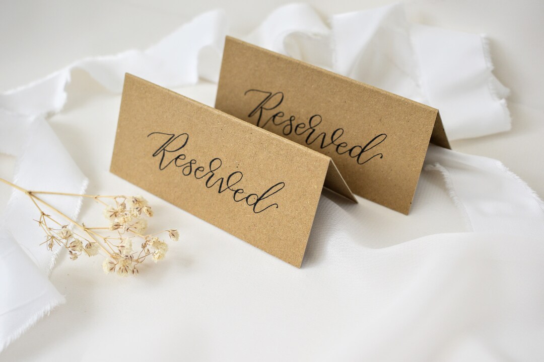 Reserved Seat Sign, Reserved Seating Tag, Wedding Reserved Sign ...