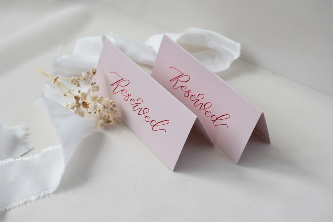 Mini Reserved Seating Cards, Wedding Signs, Reserved for Signs ...
