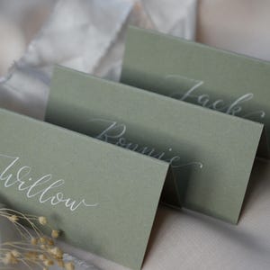 Wedding Place Card, Handwritten Calligraphy Place Name, Wedding Guest ...