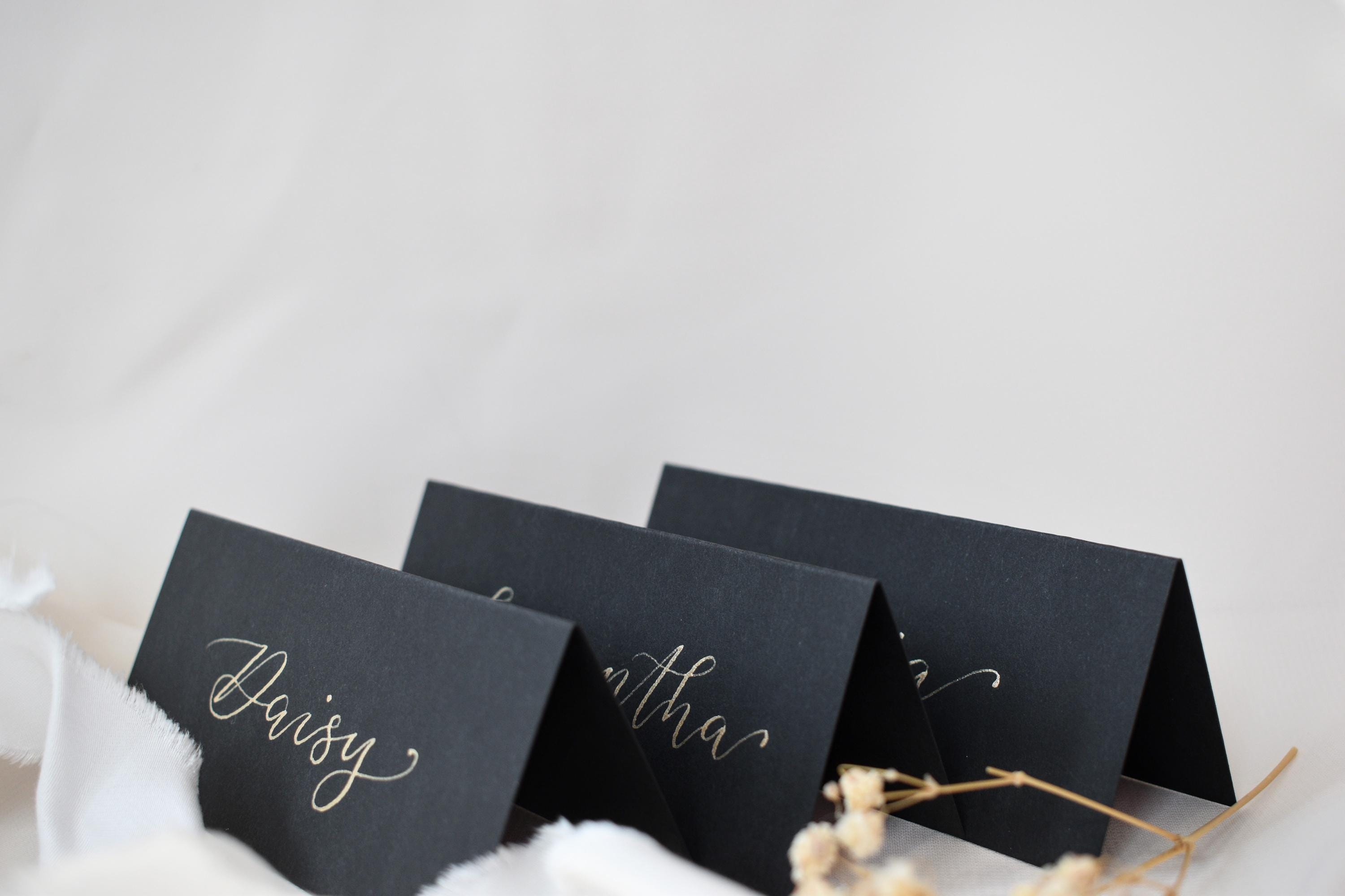 Wedding Place Card, Handwritten Place Name, Calligraphy Place Settings ...
