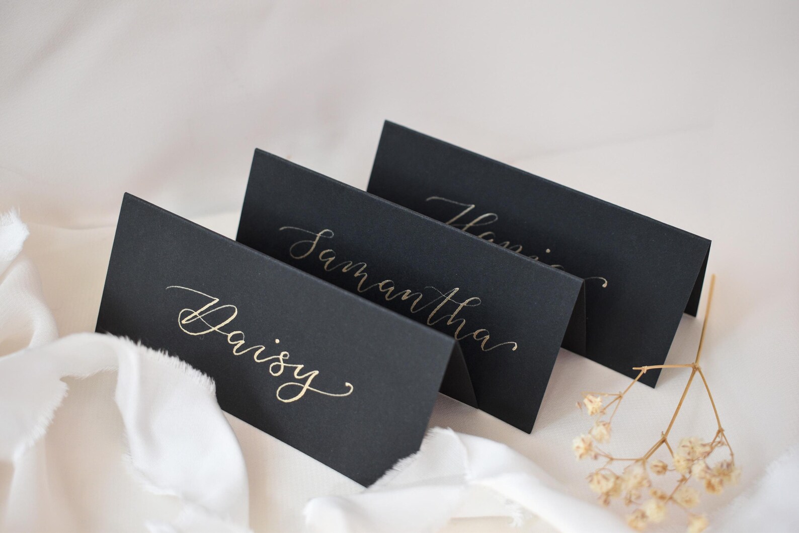 Wedding Place Card, Handwritten Place Name, Calligraphy Place Settings ...