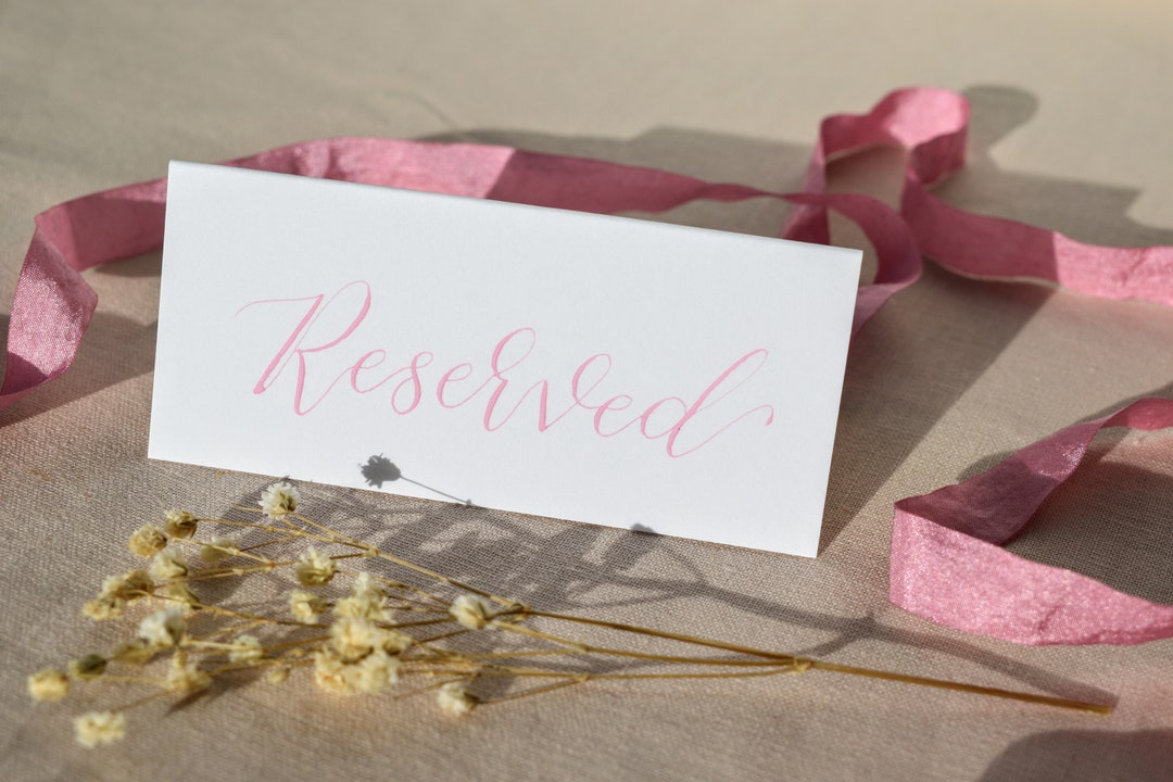 Mini Reserved Seating Cards, Wedding Signs, Reserved for Signs ...