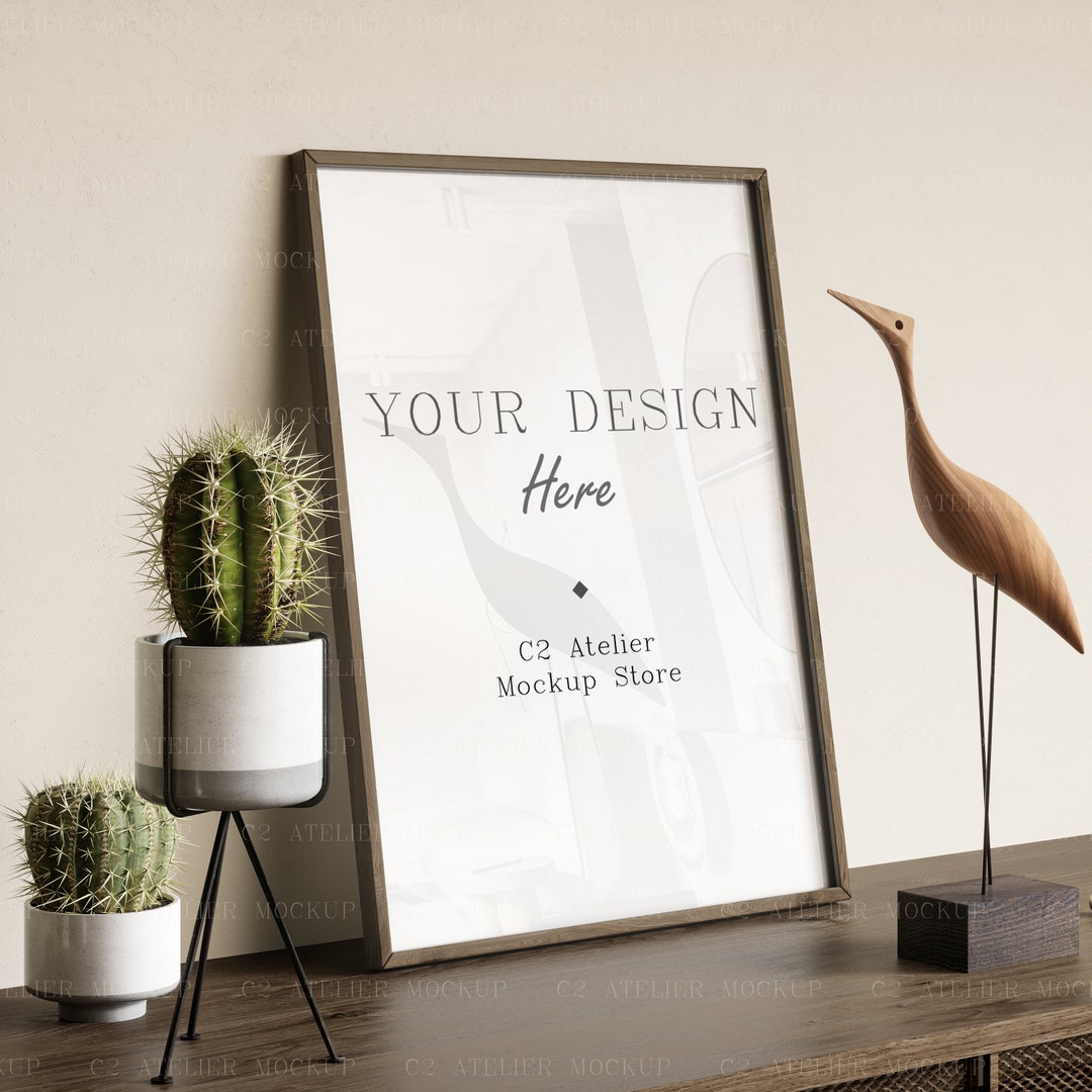Mockup Frame, High Quality Wall Mock Up, Close up Wall Frames, Styled ...