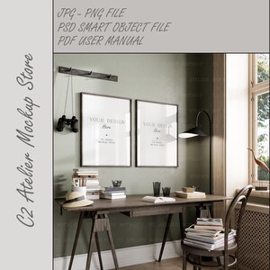 Interior Office | Work Place Room Mock up Frames | High Quality 2 Wall ...