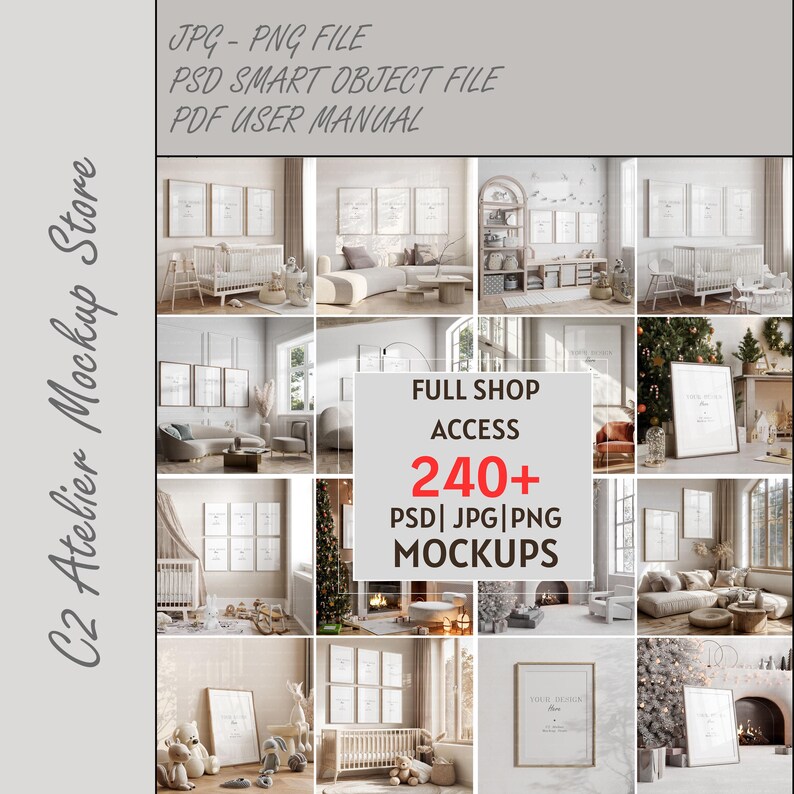 240+ Frame Mockups Shop Bundle: PSD, JPG, PNG (digital Download) - Etsy