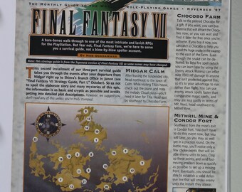 Final Fantasy Map | Etsy