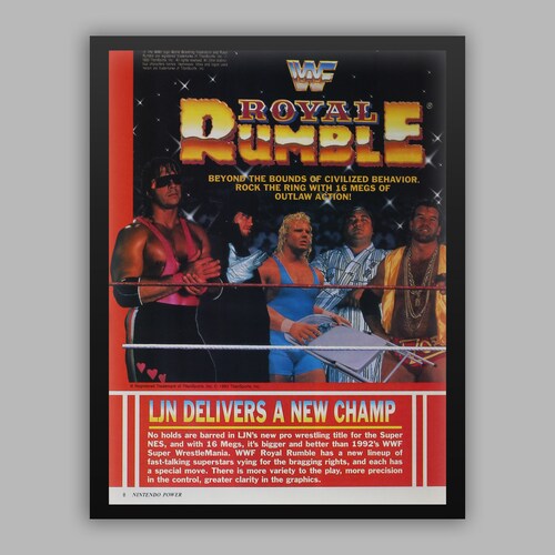 A3 WWF Royal Rumble 92 Poster | Etsy