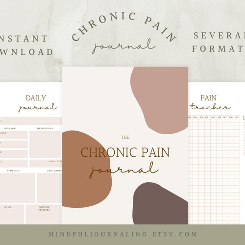 Pain Tracker Chronic Pain Tracker Fibromyalgia Journal | Etsy