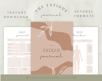 Printable and Fillable Monthly Fatigue Tracker Track Daily Chronic ...