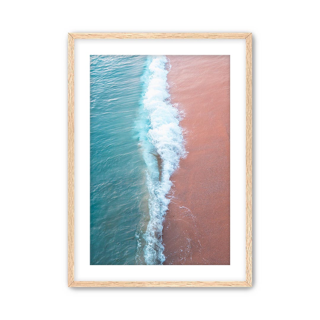 Aerial Beach Wave Art Print: Coastal Seascape Photography - Etsy