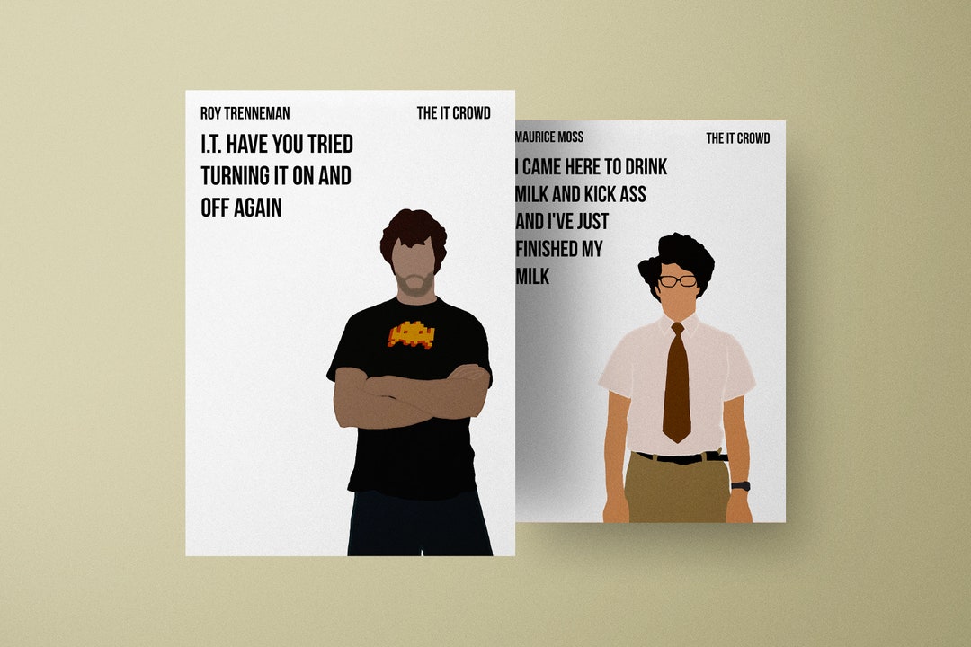 IT Crowd Original Character Posters - Etsy
