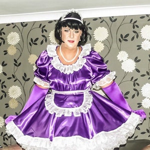 Purple French Maid Dress - Etsy