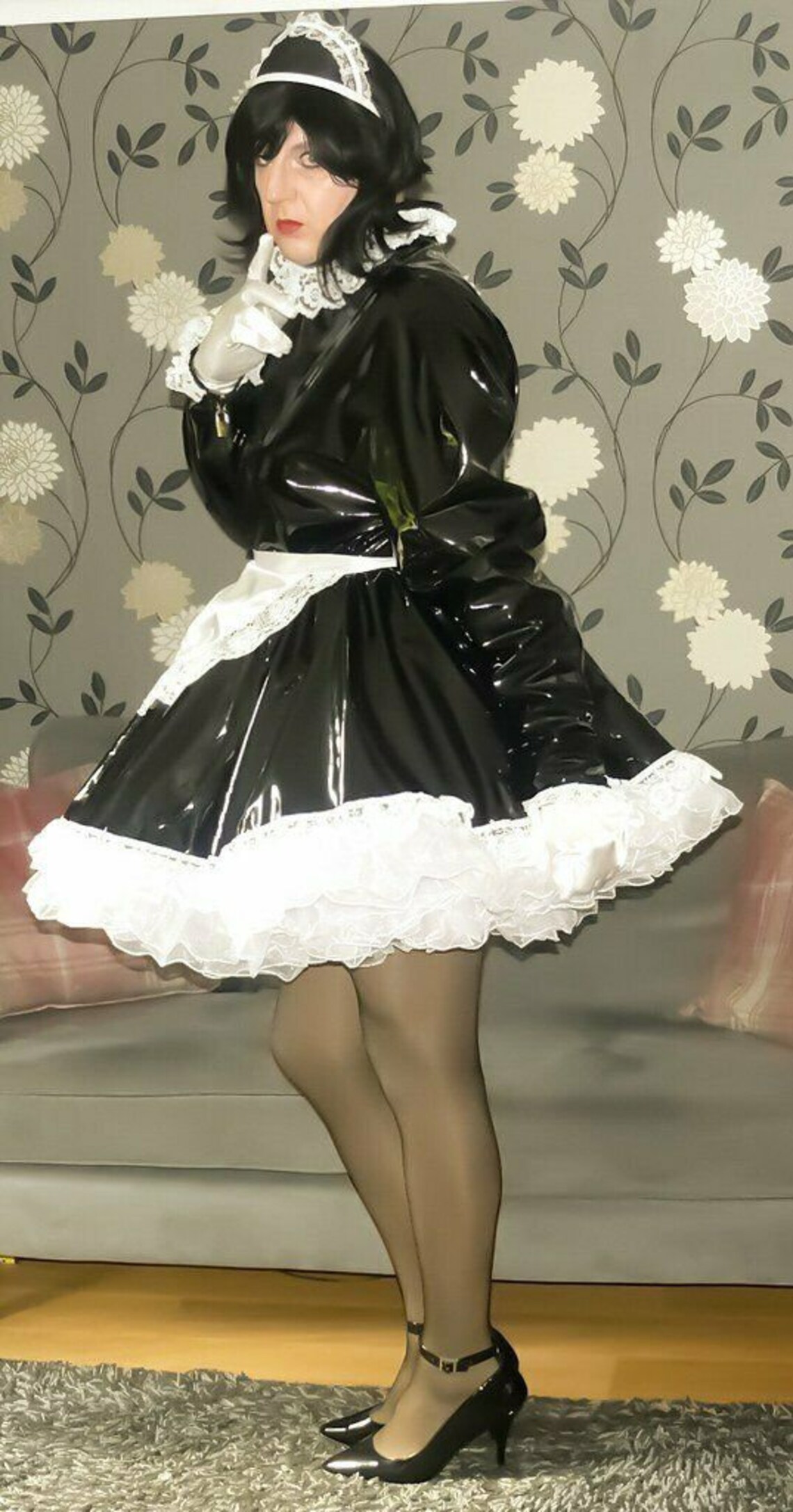 Lockable & Escape Proof PVC French Maids Uniform - Etsy
