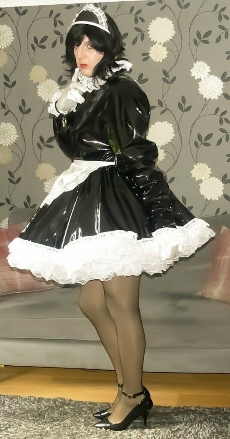 Lockable & Escape Proof PVC French Maids Uniform - Etsy